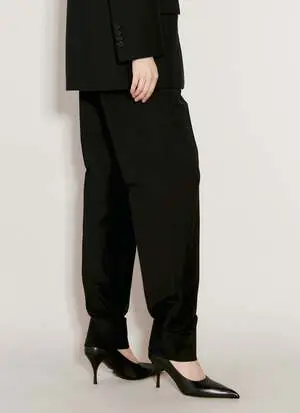 Prada Tailored Mohair Wool Blend High Rise Pants
