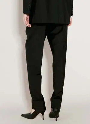 Prada Tailored Mohair Wool Blend High Rise Pants