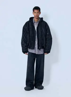 Balenciaga Hooded Bomber Jacket