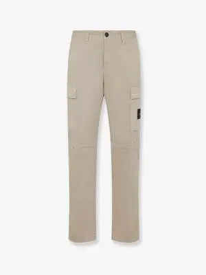 Stone Island Organic Cotton Cargo Trousers - Multicolor