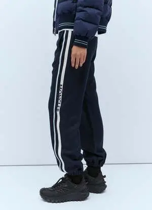 Moncler Logo Embroidered Track Pants - Black