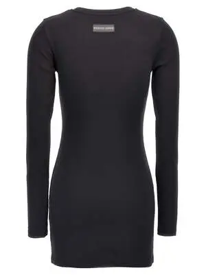 MARINE SERRE Moon Logo Ribbed Cotton Dress