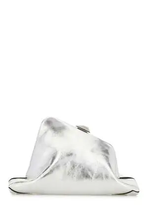Attico The Attico Silver Metallic Clutch Multicolor