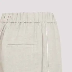Peserico Rafia Linen Pants - Multicolor