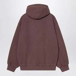 Carhartt Work In Progress Garment Dyed Hooded Sweatshirt - Black