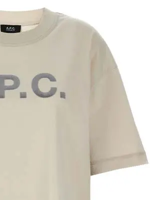 A.p.c. Oversize Grand Vpc Cotton T-shirt - Cream