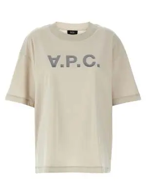 A.p.c. Oversize Grand Vpc Cotton T-shirt - Cream