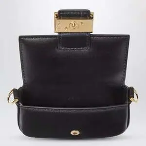Fendi Nano Baguette Charm In Black Nappa Leather