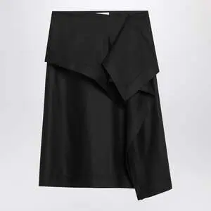 FERRAGAMO Asymmetrical Basque Skirt - Black