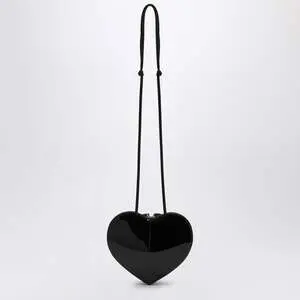 Alaïa Le Coeur Patent Leather Bag - Black
