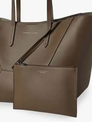 Brunello Cucinelli Duo Hammered Leather Tote - Multicolor