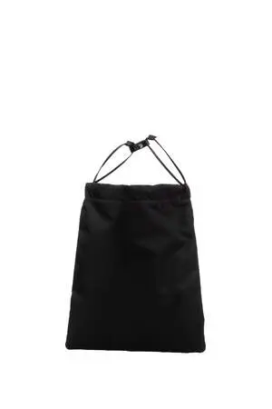 Prada Black Nylon Drawstring Pouch Bag