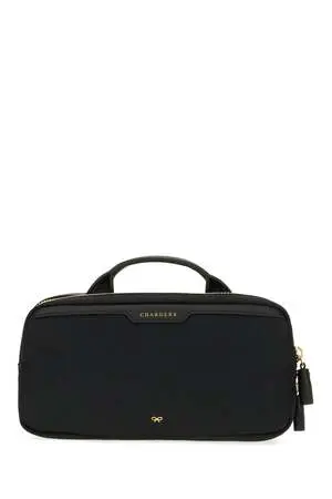 ANYA HINDMARCH Black Leather Top Handle Bag