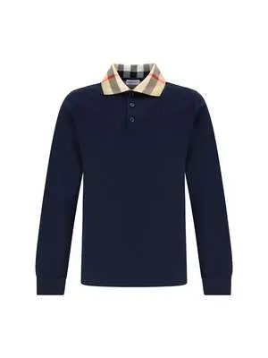 Burberry Cody Long Sleeve Cotton Polo