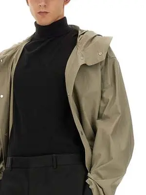 JIL SANDER Parka With Logo Detail - Green