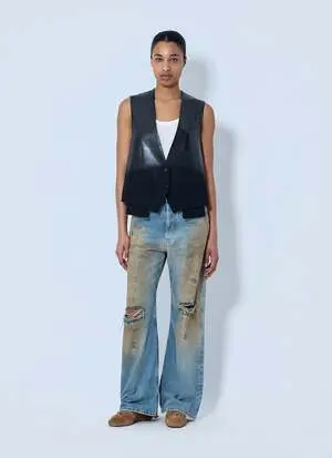 Acne Studios Sleeveless Tailored Waistcoat In Viscose