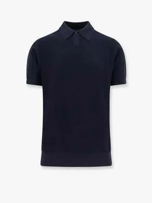 BOSS Virgin Wool Polo Shirt - Blue