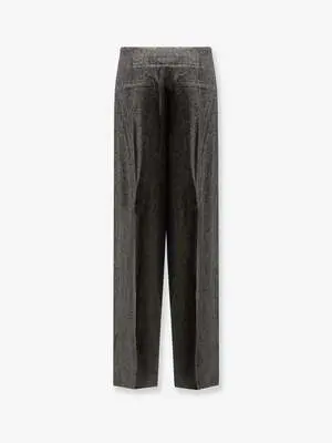BOSS Telda Viscose And Virgin Wool Trousers