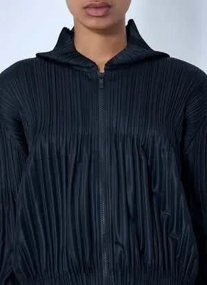 Issey Miyake Zip-up Pleated Jacket