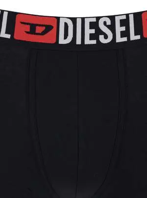 DIESEL® Set Of Three Boxer Shorts With Elastic Waist With Logo Lettering In Cotton Stretch - Multicolor