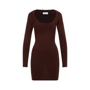 Saint Laurent Viscose Mini Dress
