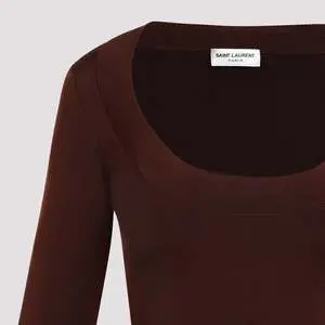 Saint Laurent Viscose Mini Dress