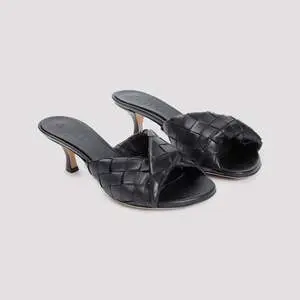 Bottega Veneta Lamb Leather Blink Mules - Black
