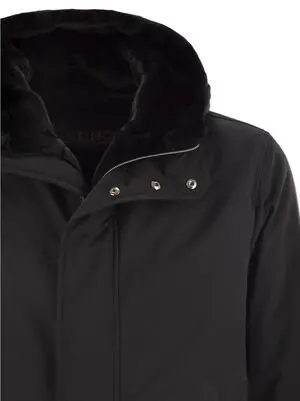 Herno Hooded Padded Parka - Black