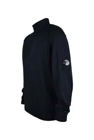 C.P. COMPANY Half-zip Knit Pullover With Lens Detail