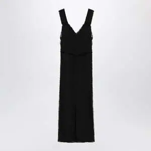 TOTEME Textured Sable Slip Dress - Black
