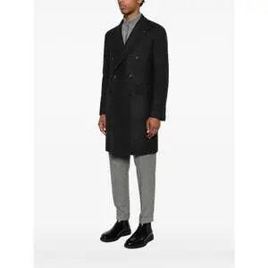 Tagliatore Double-breasted Checked Wool Coat