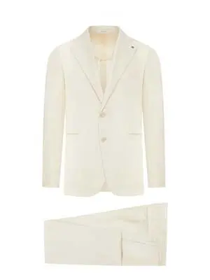 Tagliatore Vesuvio Single-breasted Linen Suit - Multicolor