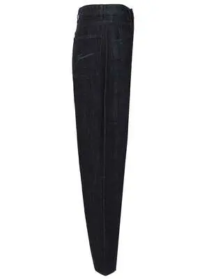 Jacquemus Curved-fit Denim Trousers - Blue