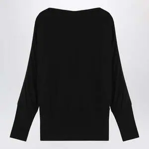 TOTEME Viscose Jersey Top - Black