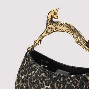 LANVIN Cat Handle Hobo Bag - Black