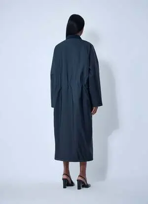Prada Logo Print Long Coat