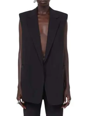 Sportmax Oversized Vest In Washed Viscose