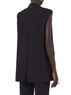 Sportmax Oversized Vest In Washed Viscose