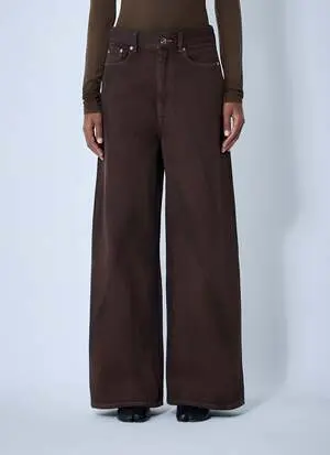 GANNI Five-pocket Straight-leg Jeans - Brown