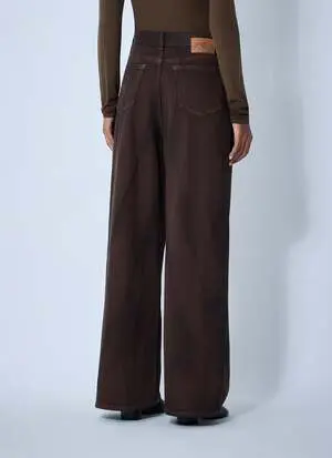 GANNI Five-pocket Straight-leg Jeans - Brown