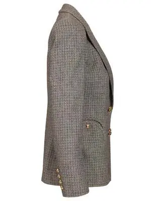 BLAZÉ MILANO Double Breasted Textured Blazer