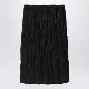 TOTEME Crinkled Linen Skirt - Black