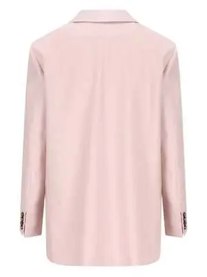 Max Mara Ombrisa Double-breasted Blazer In Wool, Mohair, And Silk Blend - Multicolor