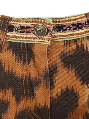 Etro Animalier Bootcut Jeans - Multicolor