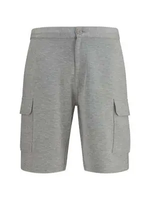 Brunello Cucinelli Cargo Cotton Cashmere And Silk Blend Bermuda Shorts - Gray