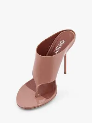 Paris Texas Lidia Patent Leather Thong Sandals - Multicolor