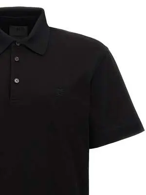 Givenchy Logo Embroidery Polo Shirt - Black