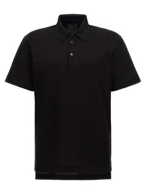 Givenchy Logo Embroidery Polo Shirt - Black