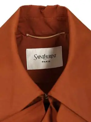 Saint Laurent Oversized Double-breasted Trench Coat - Brown