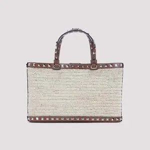 Valentino Garavani Small Raffia Tote Bag